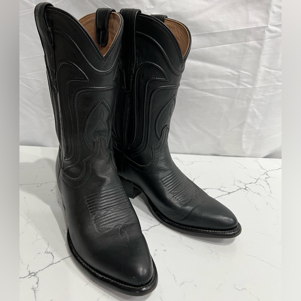 Tecovas Women’s Jamie Cowboy Boot In Black Leather. S… - Gem